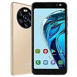 Heayzoki Mobile Phone, 5.45in 512MB+4GB Dual Card Dual Standby Smart Phone,HD Screen and Camera,for mate40 pro.(Gold)