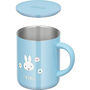 Thermos JDG-350B LB Vacuum Insulated Mug, 11.8 fl oz (350 ml), Miffy Light Blue
