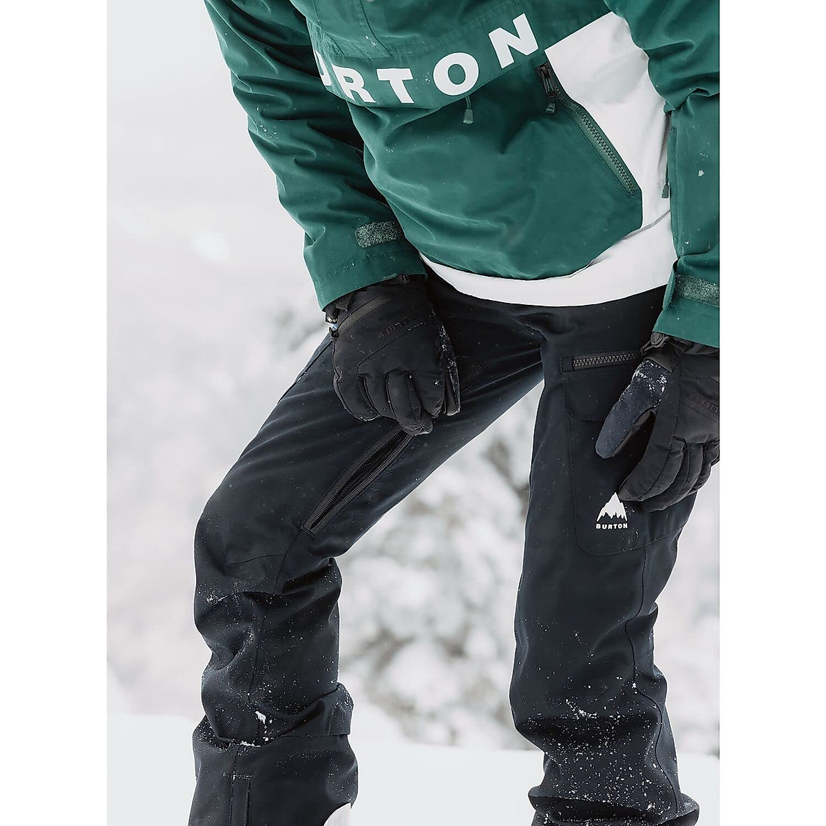 Burton Womens' Gloria 2L Waterproof Stretch Insulated Snow Pants (Standard, Large, True Black)