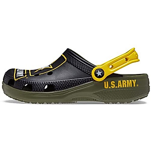Crocs Unisex Classic United States Military Clogs, Army, 12 Women/10 Men