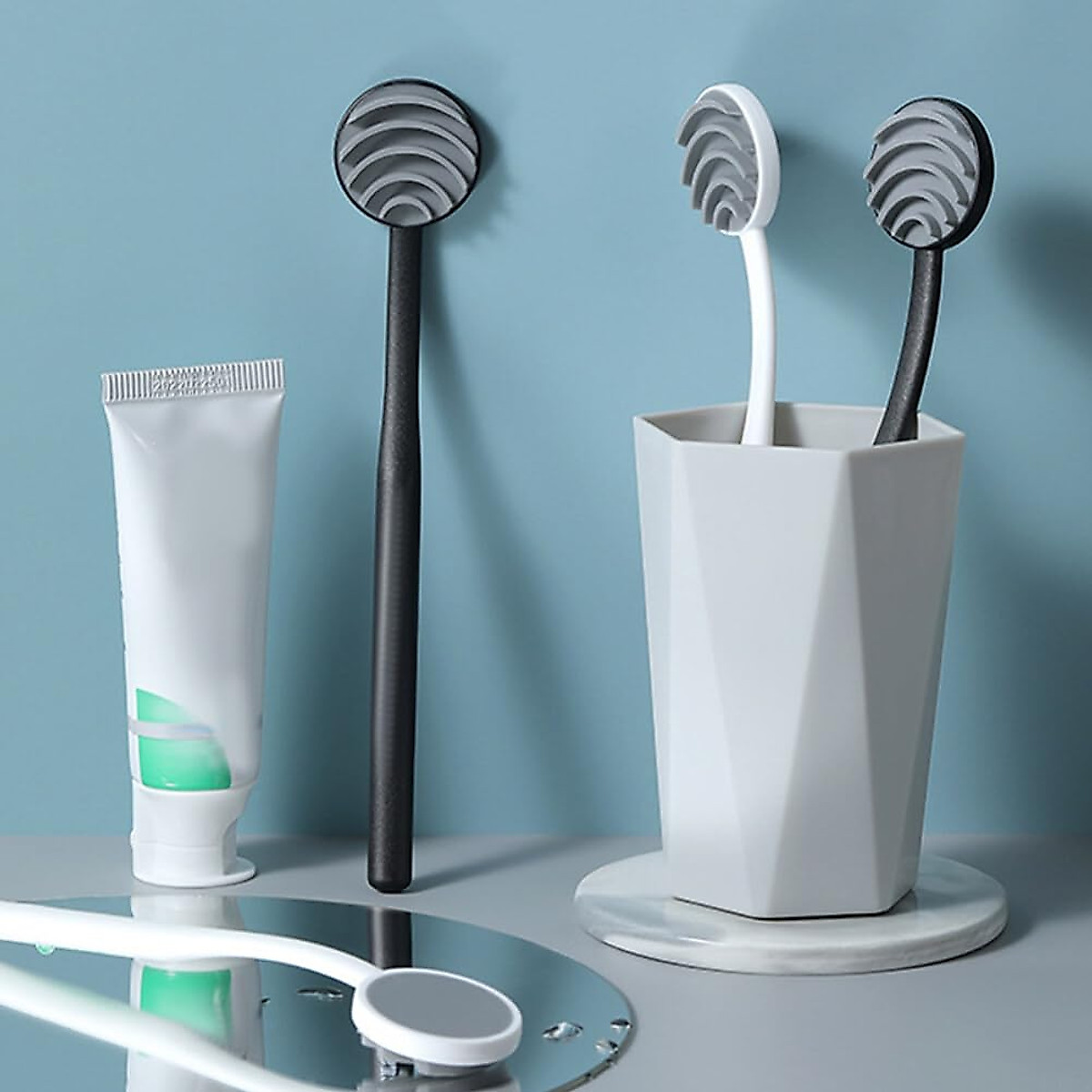 EXCEART 5pcs scraper tool silicone spatula cleaning brush household brush cleaners for adults breath freshening cleaners scrubber 2 in 1 gel cream plastic