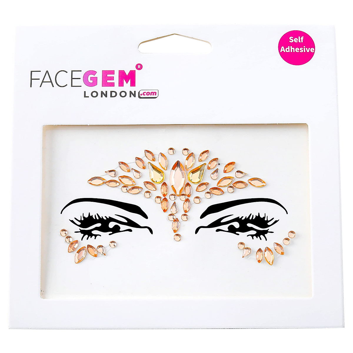 32 PCS Face Gems (RANDOM DESIGNS) Self- Adhesive Glitter Jewel Tattoo Sticker Festival Gems Rave Party Body Make Up C2ZAKMIX-A