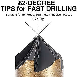 Aleric Masonry Drill Bit Set,5Pcs Concrete Drill Bits Set for Tile, Brick,Glass,Plastic and Wood,Tungsten Carbide Tip Drill Bits for Wall Mirror and Ceramic Tile in Size 3/16,1/4, 5/16,3/8,1/2inch