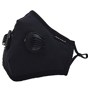 ECO-GEAR Anti Pollution Face Mask Particulate Respirator| Mask for Dust, Exhaust Gas, Smoke, Smog, Pollen and Fumes | Unisex Military Grade Washable Mouth Mask