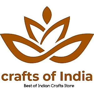 Crafts of India Flowers and Leaf Wooden Blocks Stamps for Printing on Textiles, Pottery Crafts,Henna, Scrapbooking (Set of 6)
