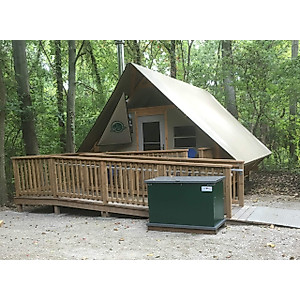 TuffBoxx Grizzly Animal Resistant Storage Solution (Green/Charcoal Color), Keeps Bears and Animals Out of Garbage and Trash, Holds 6 Trash Bags