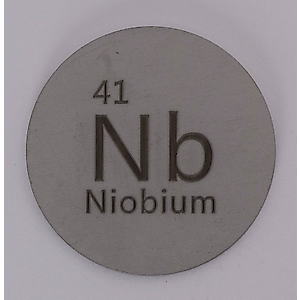 Niobium (Nb) 32mm Metal Disc 99.95% Pure for Collection or Experiments