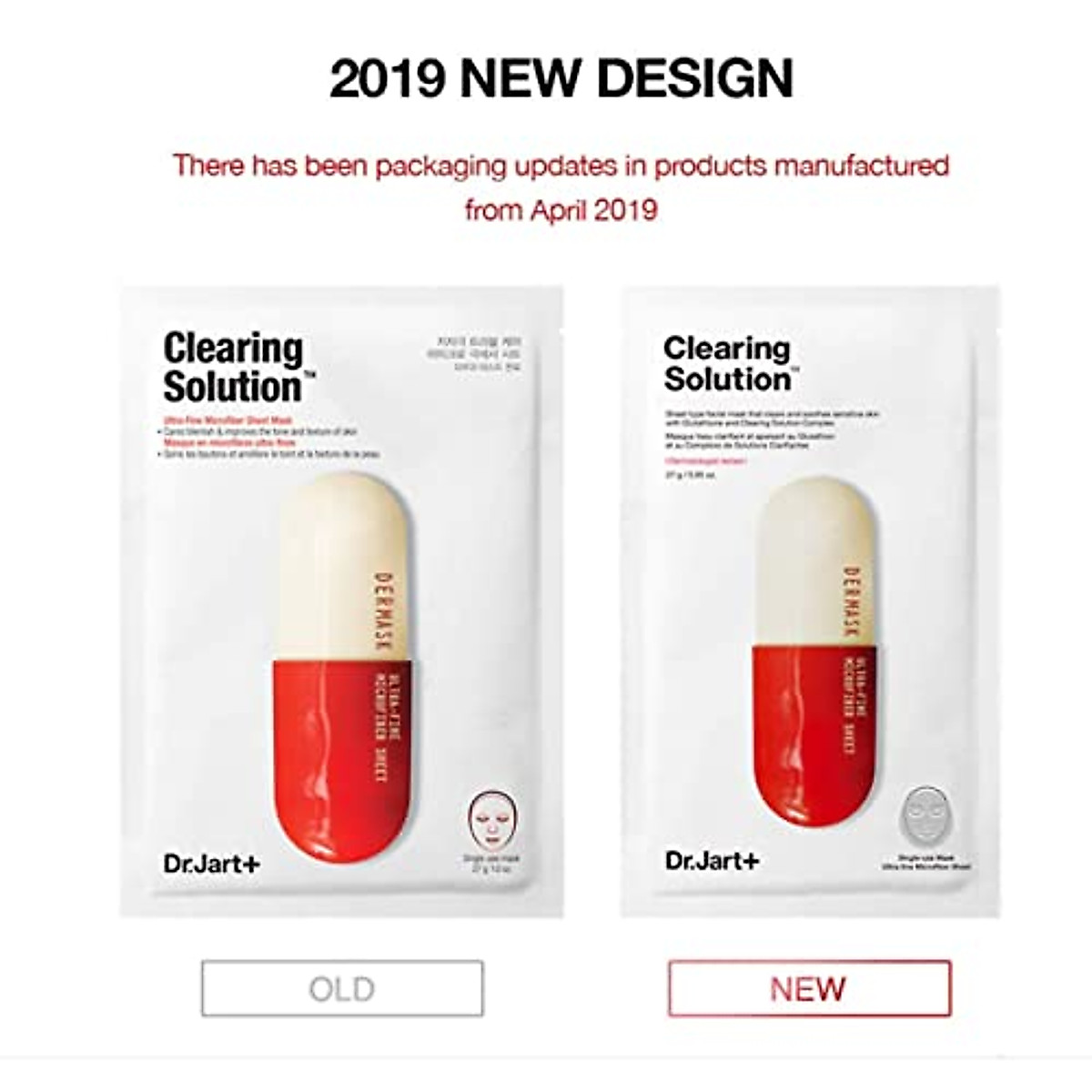 DR.JART+ Clearing Solution Sheet Facial Mask 5 Pc, 5count