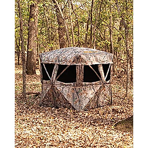 Muddy Hunting Outdoors Water Resistant Black Backed 3-Person Easy Set Up VS360 Ground Blind - Epic Camo