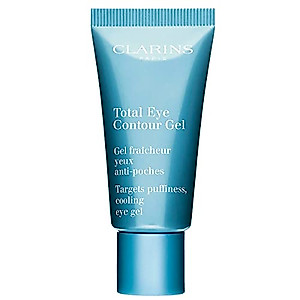 Clarins Total Eye Contour Gel | Cooling Eye Gel | Visibly Reduces Dark Circles and Puffiness | Refreshes, Hydrates and Soothes | Blend Of Natural Ingredients | All Skin Types | 0.6 Ounces