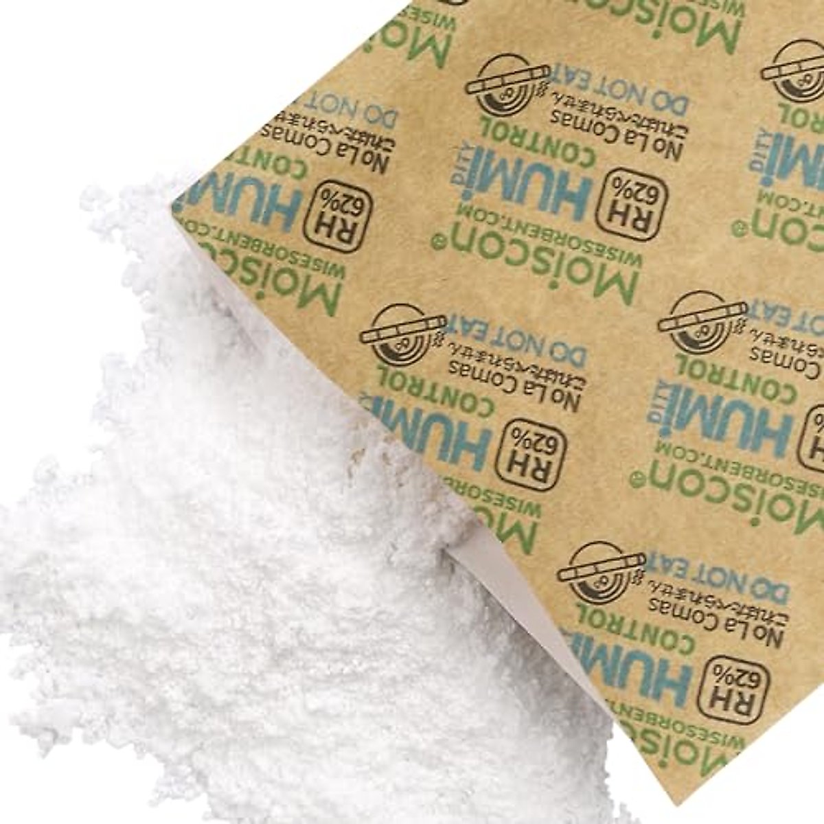 Wisesorb 62% Two-Way Humidity Control Packs, 67 Gram 5 Pack for Storing 1 lb, Size 67 Moisture Control Packets Individually Wrapped, Humidifier Packs for Storage Containers