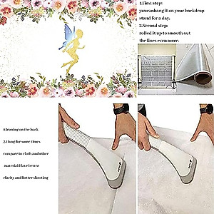 Floral Fairy Butterfly Photography Backdrops Girl Princess Wonderland Photo Background Spring Pink Gold Flower Princess Decor Happy Birthday Party Banner Baby Shower 71x44 inch Polyester Fabric