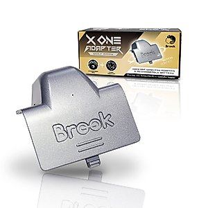 Brook X ONE Adapter with Drawstring Bag - Wireless Rechargeable Battery Converter for Xb One Controller Adapter on PS4, Switch, PC(XID), XB Gaming Converter - Wolf Gray
