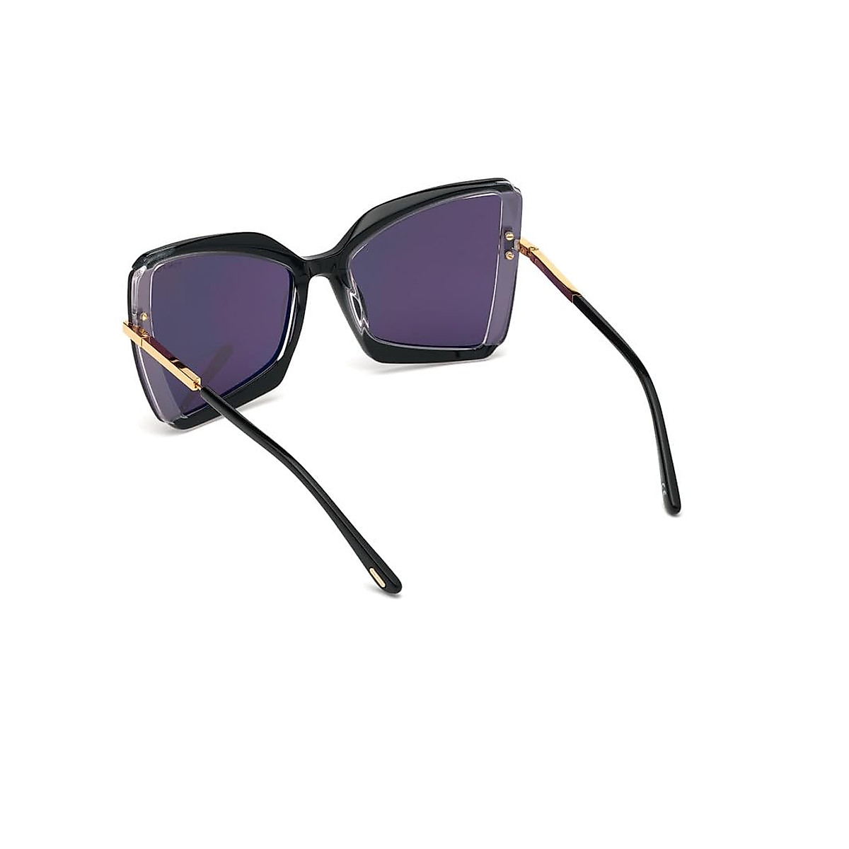 Tom Ford FT0766 03A Black FT0766 Butterfly Sunglasses Lens Category 3 Size 63mm