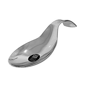 nu steel Stainless Steel Regular Spoon Rest, Heavy Duty Holder for Kitchen, Spatula Ladle, Brush and Other Cooking Utensils, Sturdy Durable Stainless Steel Spoon Rests for kitchen, stove top, counter