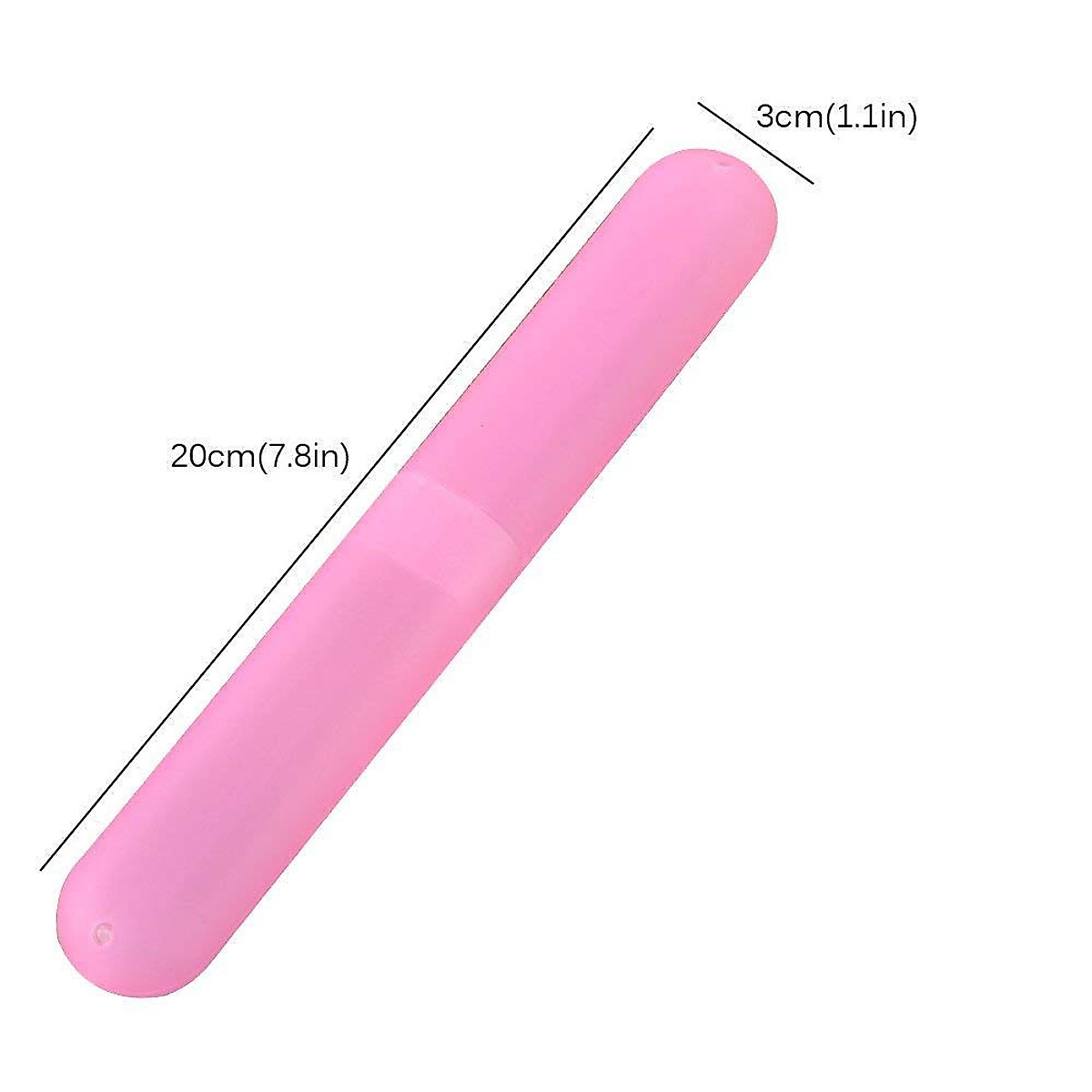ISusser Pack of 12 Plastic Toothbrush Case, 6 Color Portable Dust-Proof Toothbrushes Holder for Inside and Outside