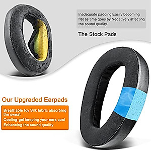 SOULWIT Cooling Gel Earpads Replacement for Sennheiser GSP500, GSP550, GSP600, GSP 670 Gaming Headset, Ear Pads Cushions for EPOS H6 Pro, GSP601, GSP602 Headphones