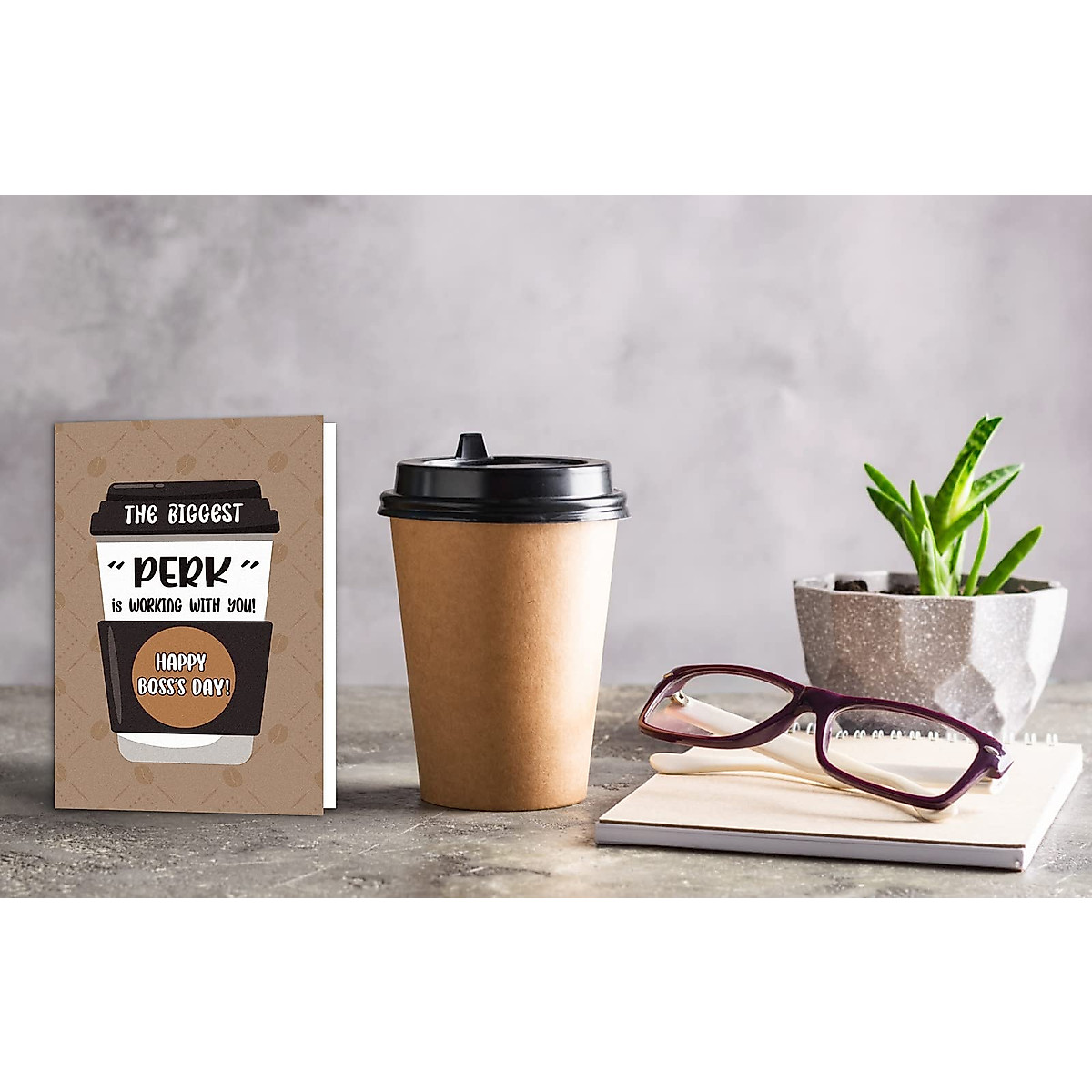 FLYAB Funny Boss Day Card for Boss Women Men 4"x6" Bosses Day Gifts Card from Employee National Boss's Day Card with Envelope Happy Boss's Day Christmas Birthday Gifts for Male Female Boss Manager