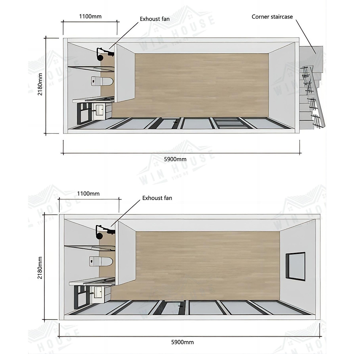 Prefabricated Home on Wheels, Portable 20ft House for Camping, Traveling, Backpacking, and Fishing. Fully Furnished Kitchen and Bathroom!