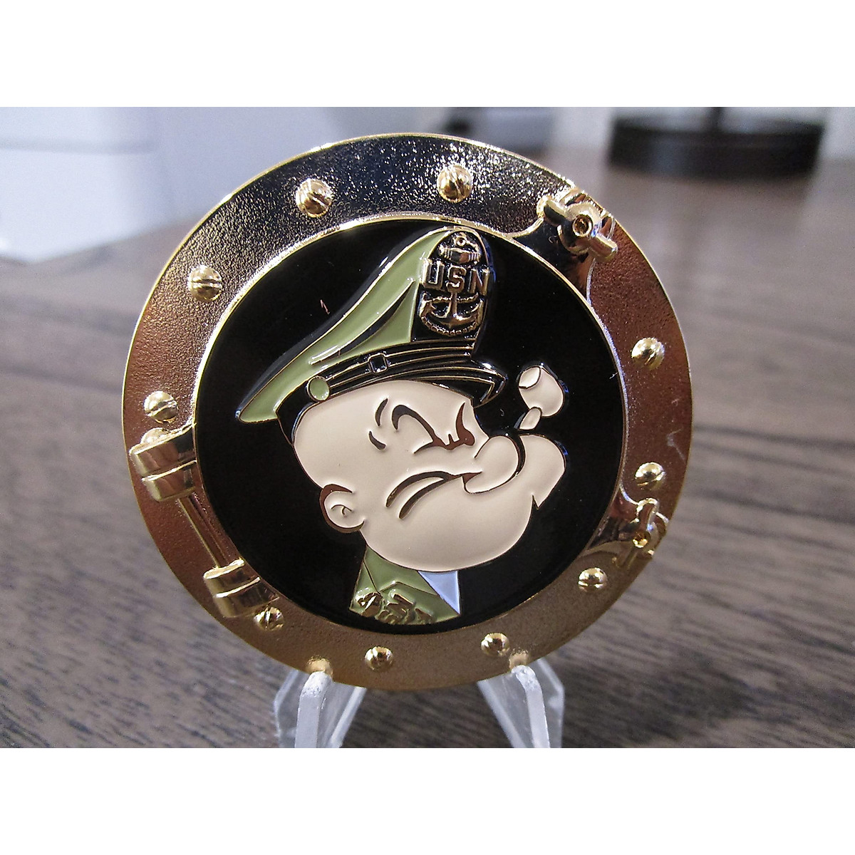 United States Navy USN Popeye Ask The Chief Challenge Coin