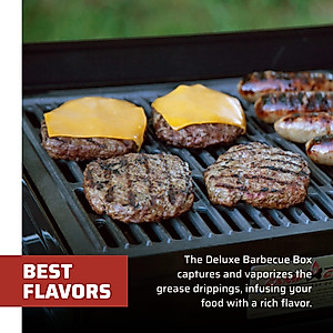 Camp Chef Deluxe BBQ Grill Box, for 2 burner stoves, black, 14 in. x 32 in. x 10 in.