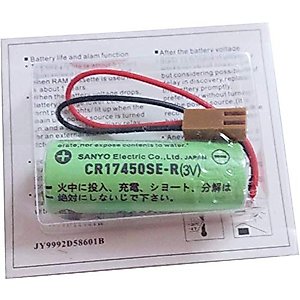 EM Sanyo Battery CR17450SE-R - 3V - 2200mAh - A98L-0031-0012 - CR17450-17450 PLC w/2P Plug
