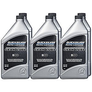 Quicksilver 92-858064Q01-6PK High Performance Gear Lube (6/1Qt)