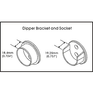 QCAA Extra Heavy Duty Premium Solid Brass Closet Pole Socket Set, 1-1/2 inch, with Stainless Screws, Satin Nickel, 2 Pairs, Made in Taiwan