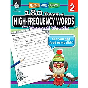 180 Days of High-Frequency Words for Second Grade - Learn to Read Second Grade Workbook - Improves Sight Words Recognition and Reading Comprehension for Grade 2, Ages 7 to 9 (180 Days of Practice)