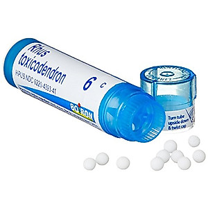 Boiron Rhus Toxicodendron 6C, 5-Pack of 80 Pellet Tubes, Homeopathic Medicine for Joint Pain,