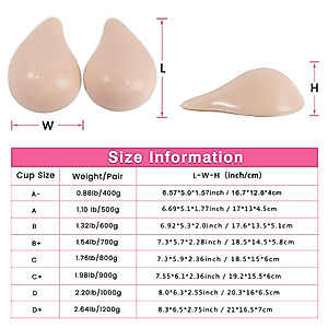 Vollence One Pair A- Cup irregular Silicone Breast Forms Women Mastectomy Prosthesis Concave Bra Pad