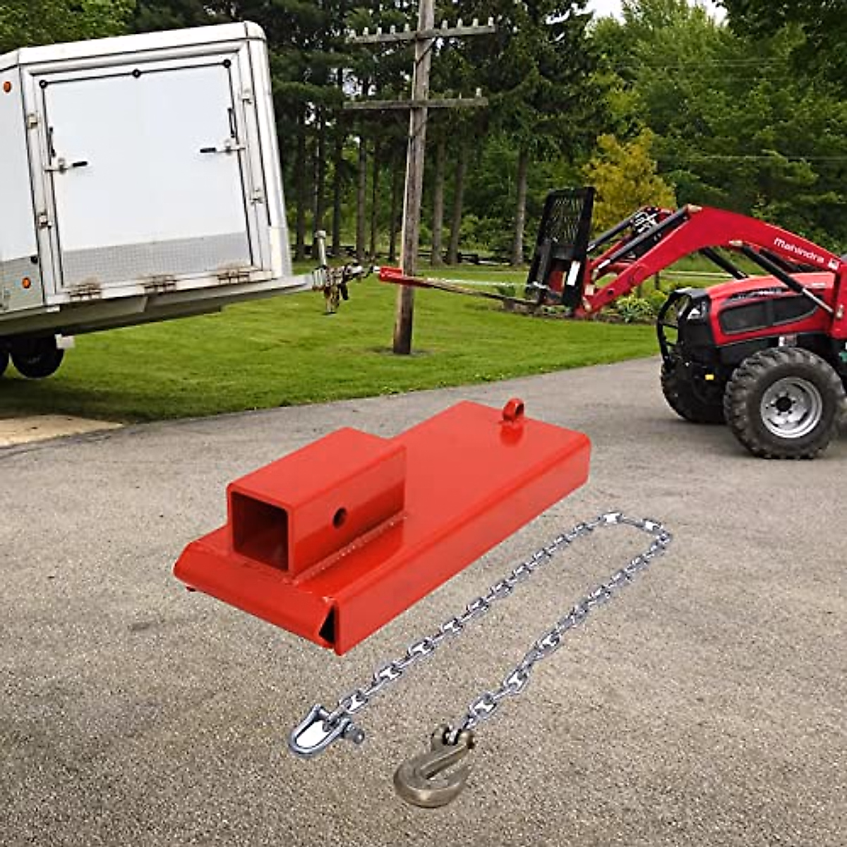Pallet Fork Trailer Hitch Forklift Hitch Towing Adapter Fits standars 2" Hitch Receiver