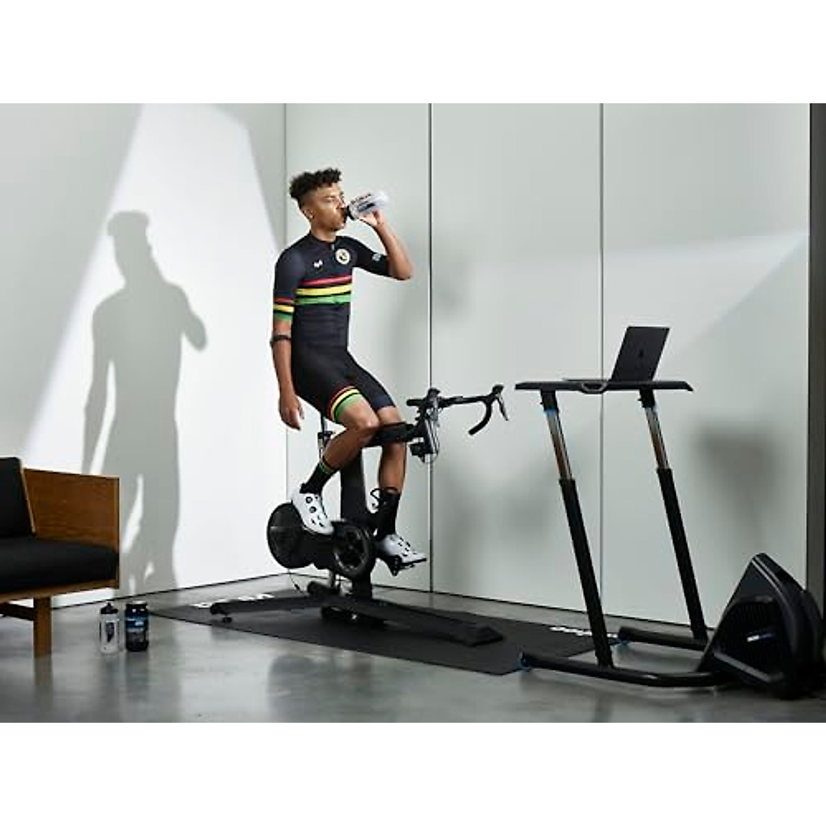 Wahoo KICKR MAT All-Purpose Noise Insulating Exercise Floor Mat for Indoor Cycling Trainers, Stationary/Spin Bikes, Yoga, Cross Training