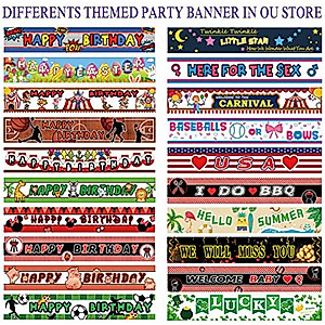Large Crawfish Boil Happy Birthday Banner, Crawfish Boil Birthday Party Supplies Decorations, Crawfish Boil Birthday Party Backdrop Background, Indoor Outdoor (9.8 x 1.6 ft)