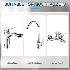 Faucet Extender 1080°Rotating Swivel, Sink Water Faucet Aerator Extension in Brass Swivel Robotic Arm for Bathroom Kitchen with 2 Water Flow Modes