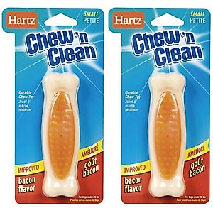 Hartz Chew'n Clean Tuff Bone Bacon Flavored Small Dog Toy (Pack of 2)2