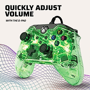 Afterglow LED Wired Game Controller - RGB Hue Color Lights - USB Connector - Audio Controls - Dual Vibration Gamepad- Xbox Series X|S, Xbox One, PC