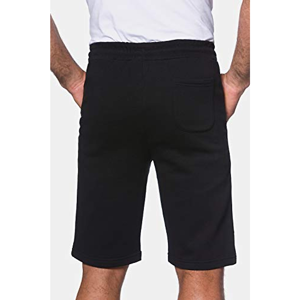 JP 1880 Menswear Big & Tall Plus Size L-8XL JP Logo Comfy Sweat Shorts Black XX-Large 702636 10