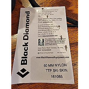 Black Diamond Equipment – Ascension Clipfix TTP Euro-Style Nylon Backcountry Climbing Ski Skins - 60mm - Black - 6cm x 210cm