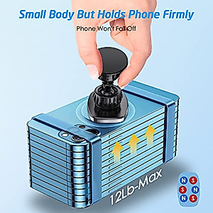 WixGear Universal Stick On Swivel Mount (2 Pack) Dashboard Magnetic Phone Holder for Car, Phone Mount for Car for Cell Phones and Mini Tablets with Fast Swift-snap (New Upgraded Mount)