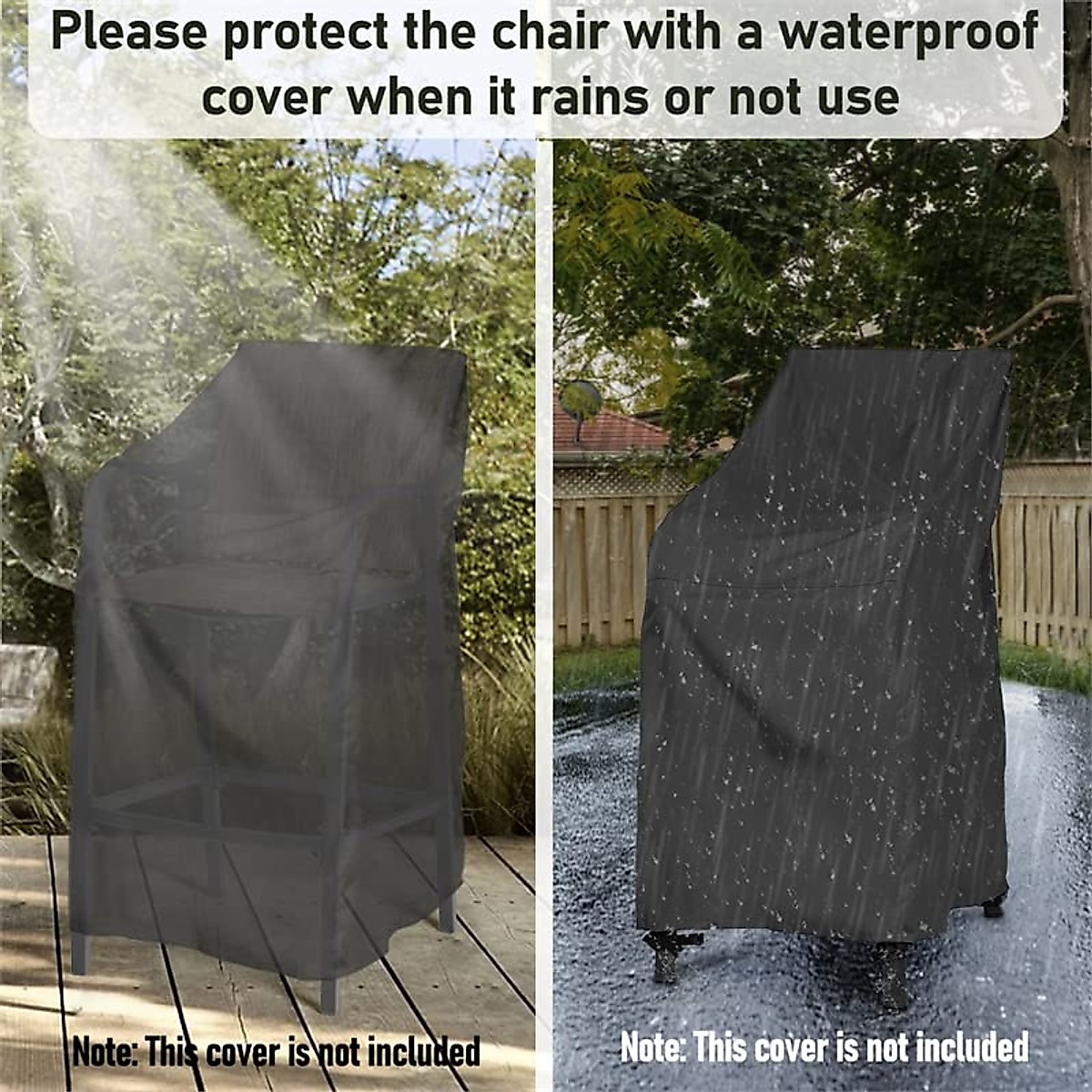 VredHom Outdoor Metal Bar Stools Patio Bar Stools Set of 2, Counter Height Chairs Steel Bar Chairs Lightweight Patio Furniture with Textilene, Armrest and Footrest,Brown