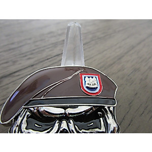 Oneworldtreasures United States Army 82nd Airborne Division Beret Skull Death from Above Challenge Coin