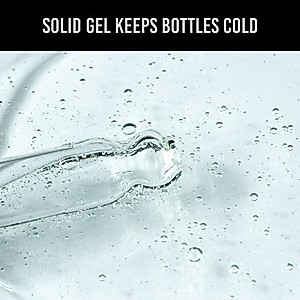 The Wine Chiller Wine Cooler Sleeve, High Quality Solid Gel Wine Sleeve, Black