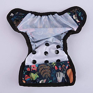 Sigzagor Newborn Baby Diaper Nappy Cover 8lbs-10lbs (Deers Rabbits)