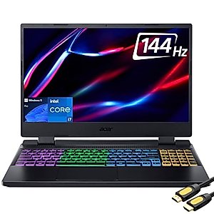 acer Nitro 5 Gaming Laptop, 15.6" IPS FHD 144Hz, Intel Core i5-12500H(12 Cores) Up to 4.5Ghz, GeForce RTX 4050, 16GB DDR5, 1TB NVMe SSD, Wi-Fi 6, Thunderbolt 4, 4-Zone RGB KB, SPS HDMI, Win 11 Pro