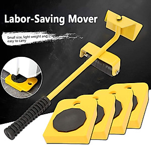 Furniture Transport Set Lifter Moving Plate, 150KG Capacity Transport Moving Plate Smoothing Scroll Wheel, Compact Size for Carrying Heavy Objects