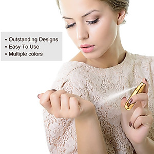 30 Pieces Refillable Perfume Atomizer Mini Refillable Spray Perfume Bottle in 5 ml with 10 Perfume Dispenser Pump Transfer Tool Travel Perfume Bottle Small Refillable Scent Pump Case (Multi Colors)