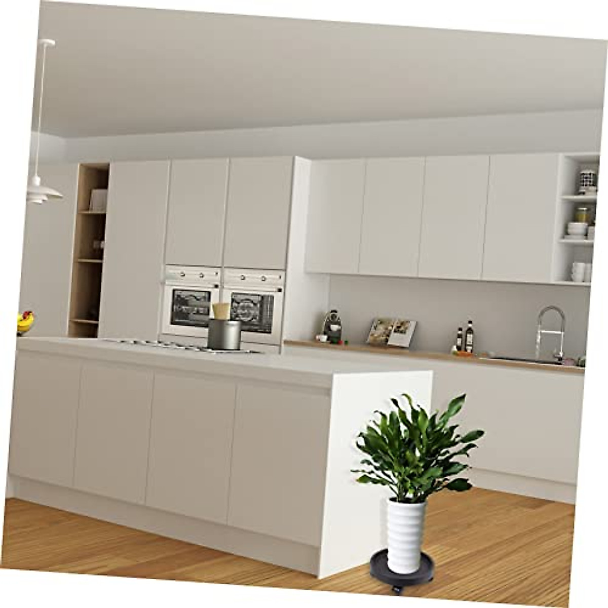 Yardwe Flower Pot Base Carts with Wheels Heavy Duty House Plants Round Planter Plant Caddy on Wheels Rolling Plant Stands Plant Roller Base Flower Pot Stand with Wheel Rolling Pot Tray