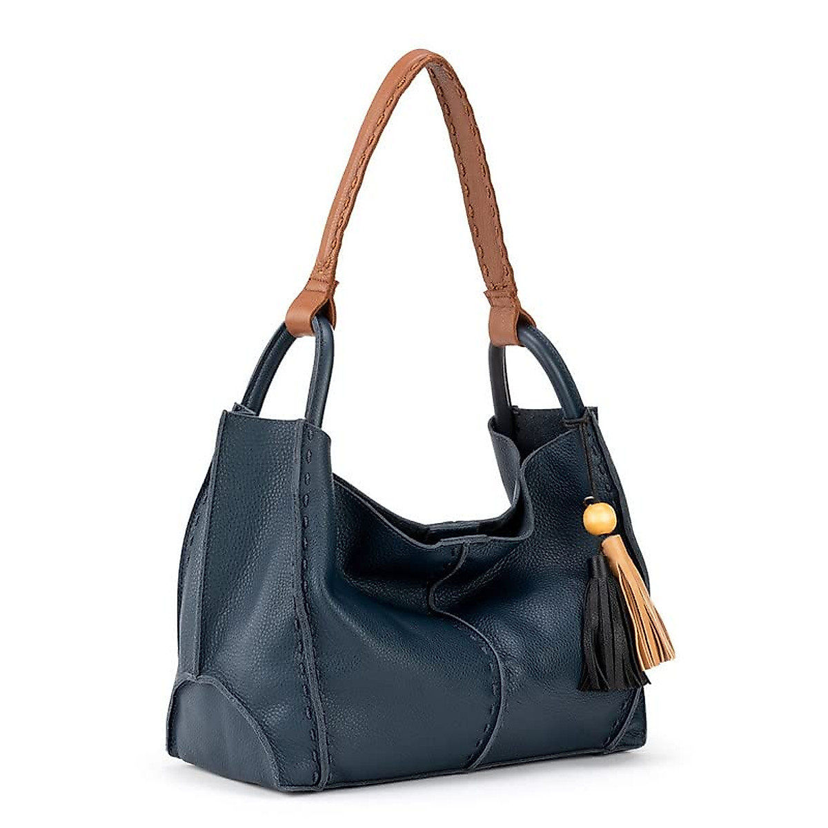 The Sak Los Feliz Medium Tote Bag in Leather, Unlined, Roomy Shoulder Purse