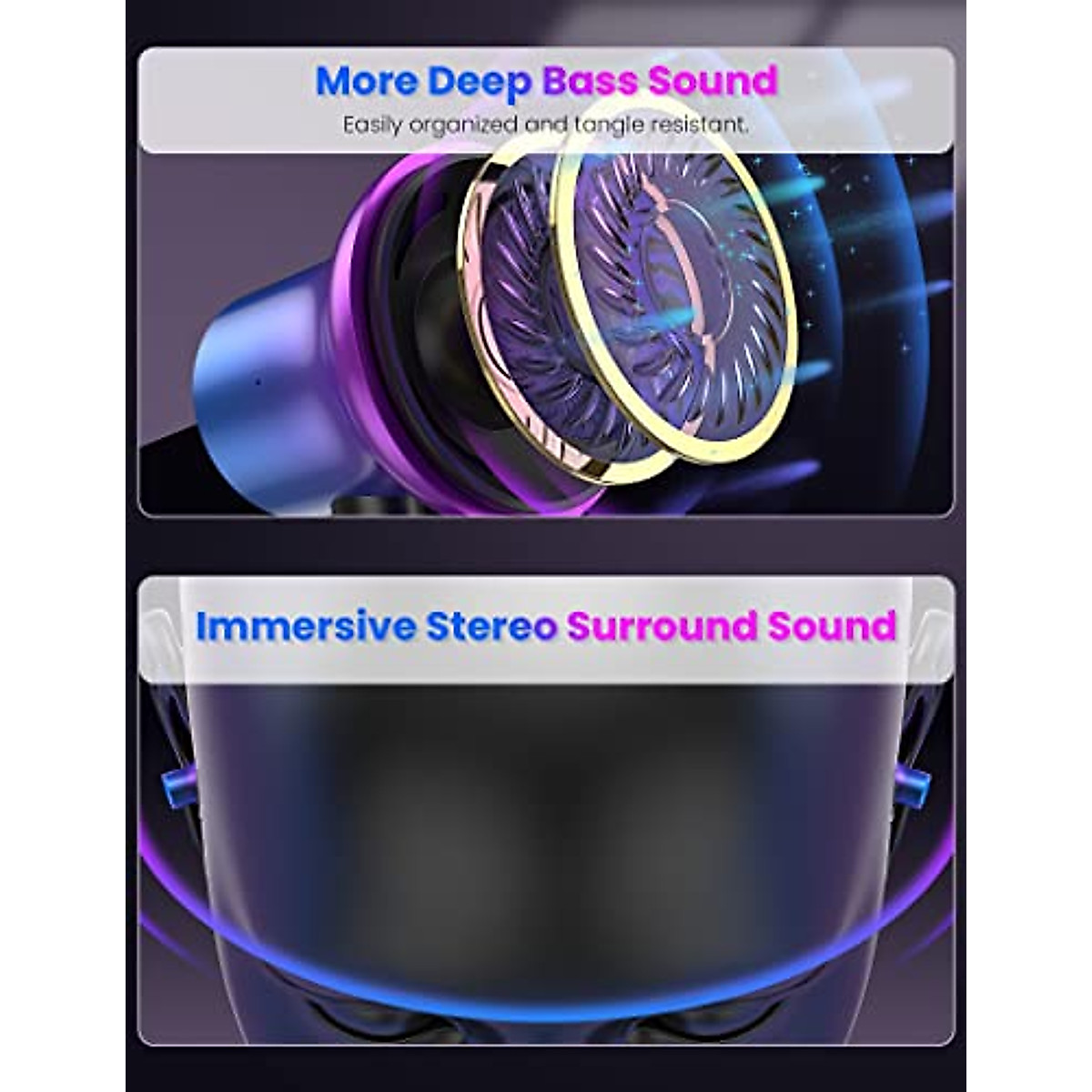 3.5mm Headphone for Moto G 5G Stylus,Wired Earbuds Magnetic HiFi Stereo with Microphone Volume Control Noise Cancelling Aux Earphone Airplane Headset for Samsung Galaxy A23 A14 A12 MP3 MP4 Purple